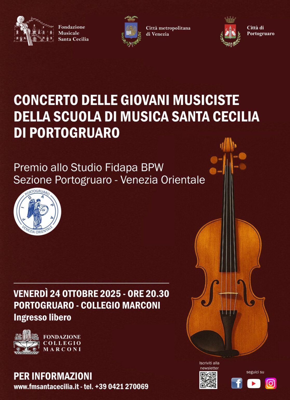 Concerto allieve vincitrici del Premio allo Studio Fidapa - Il Popolo