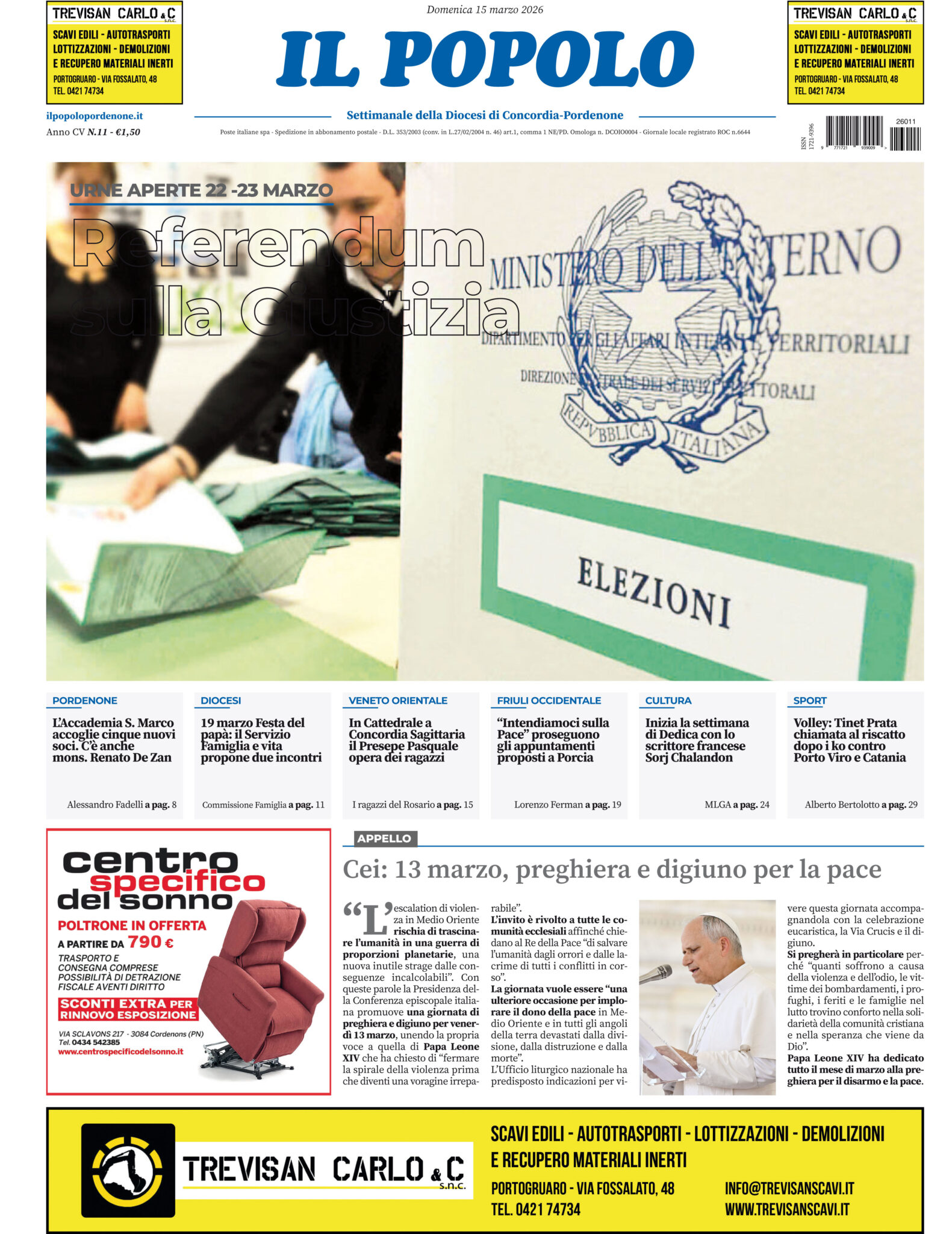 Il Popolo 2026 – 10 – Domenica 15 marzo 2026 - Il Popolo